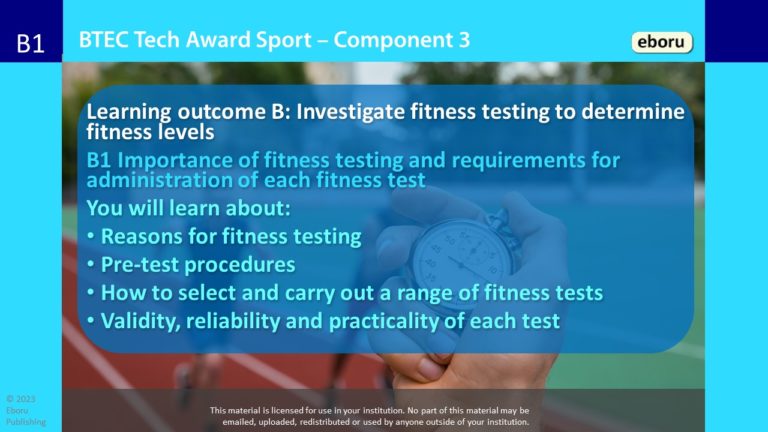 BTEC Tech Award Sport - Eboru Publishing